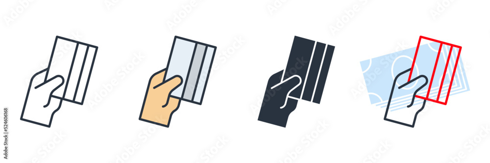 payment icon logo vector illustration. Credit card payment symbol ...