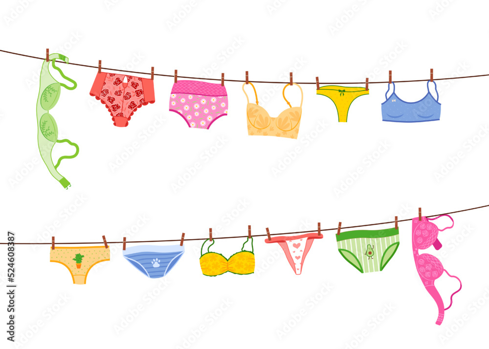 Laundry Line Clipart