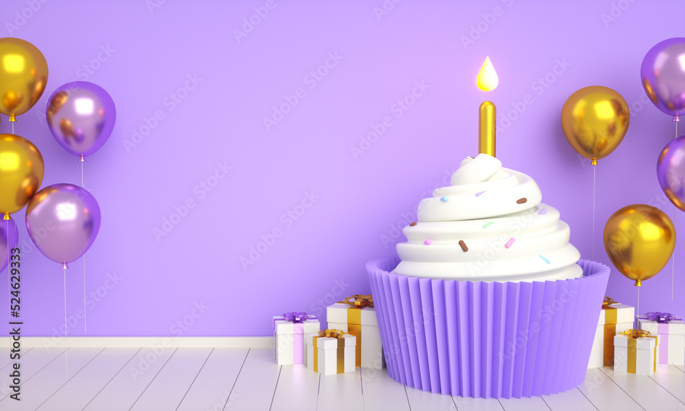 Purple Birthday Wallpaper