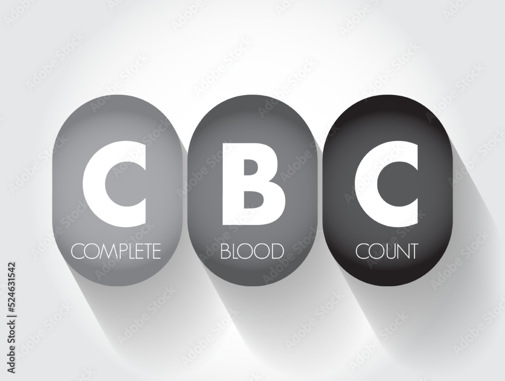 CBC Complete Blood Count - blood test used to evaluate your overall ...