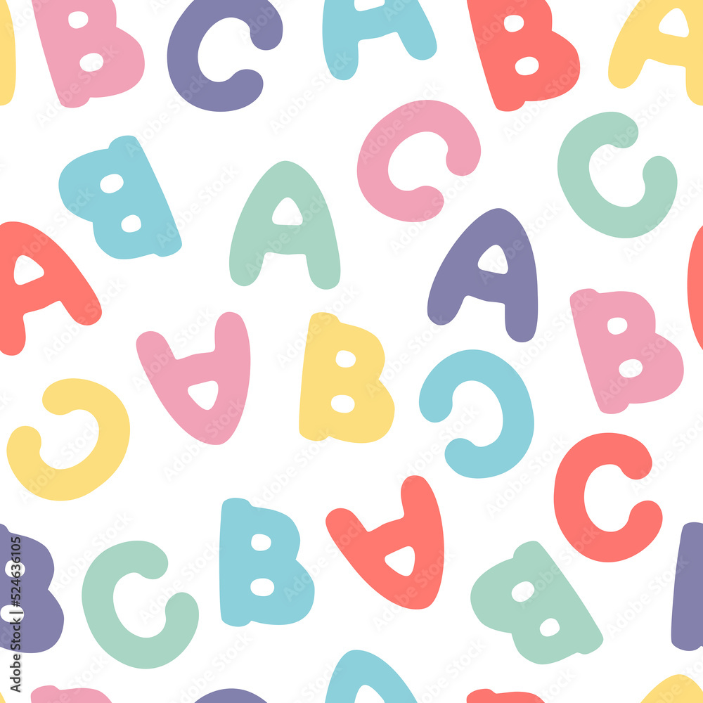 Watercolor english alphabet set isolated on white background Stock ...