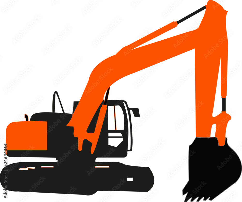 excavator svg vector logo cut file cricut silhouette and for t-shirts ...