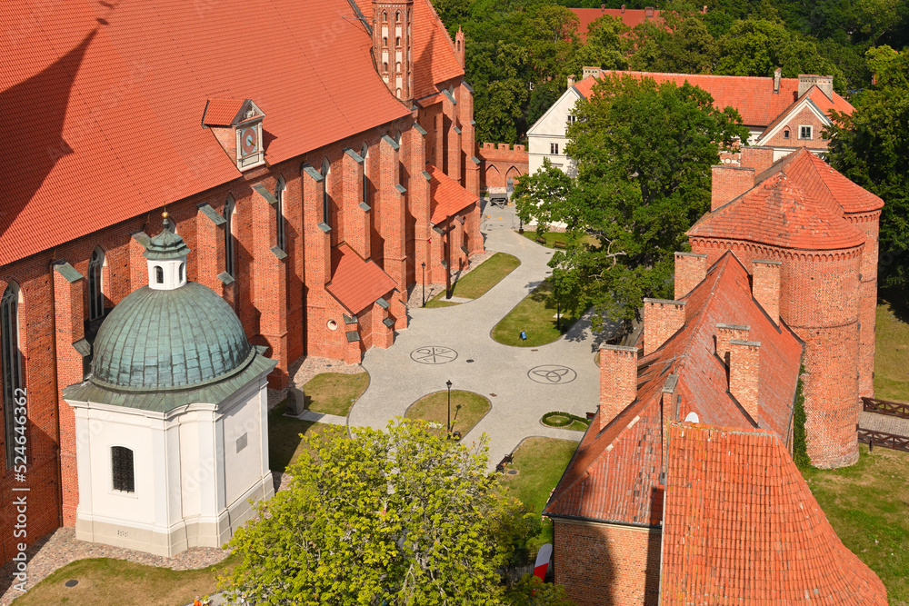 The Cathedral complex in Frombork, a historical monument museum of ...
