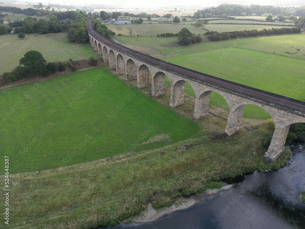 Arthington Victorian railway Viaduct, also known as Castley Viaduct or ...