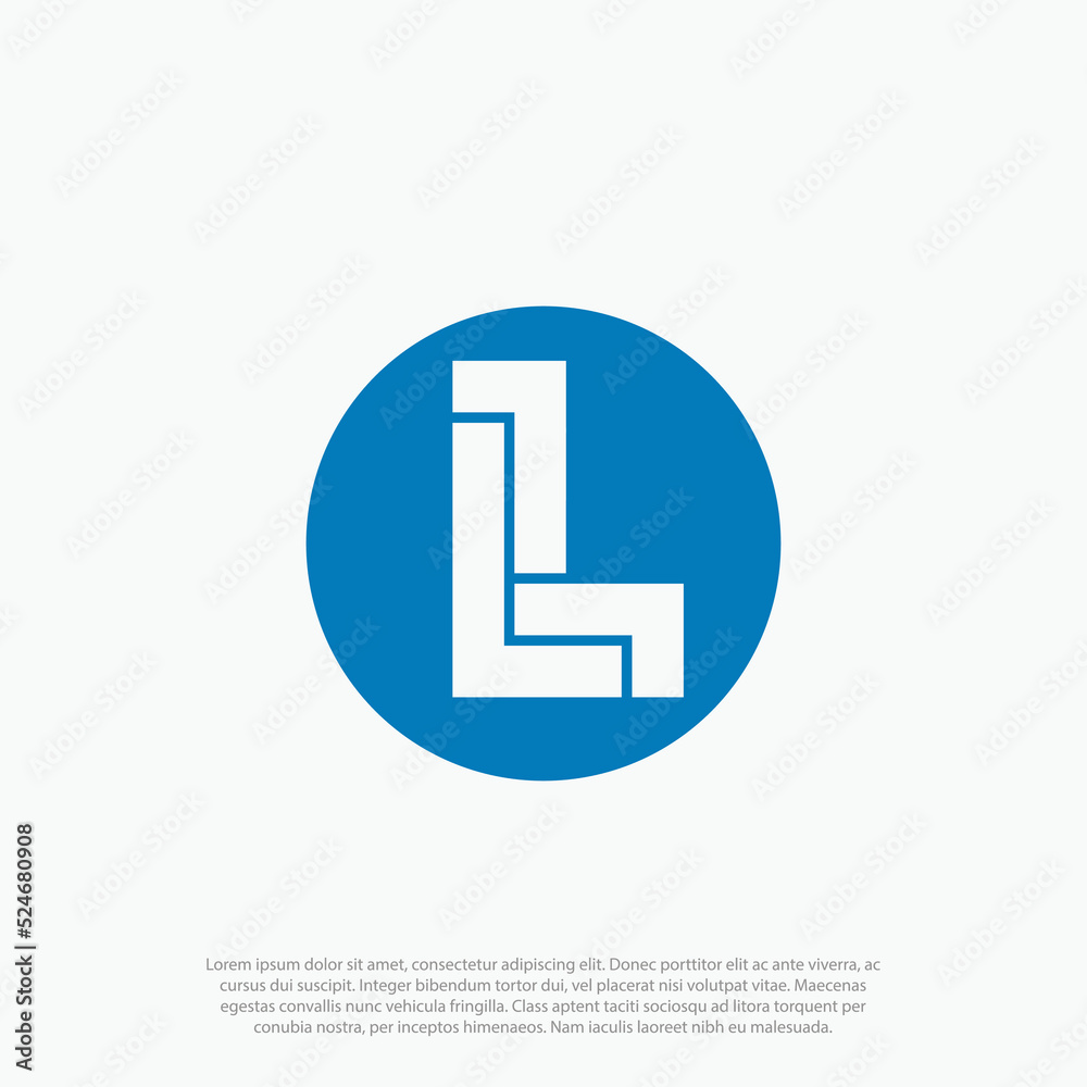 triple L logo in one capital L shape Logo vector Stock Vector | Adobe Stock