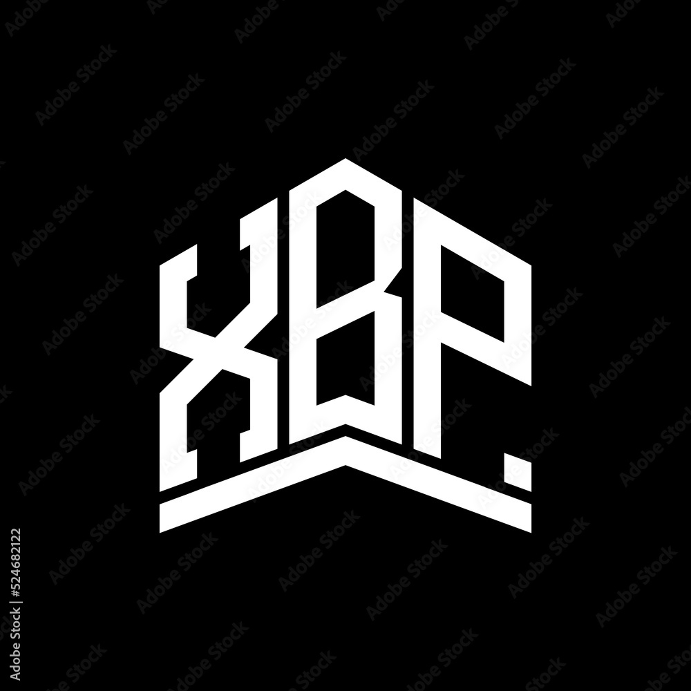 XBP letter logo design on black background.XBP creative initials ...