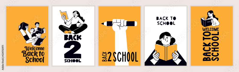 Poster Set of back to school posters – Wall Art | UkPosters