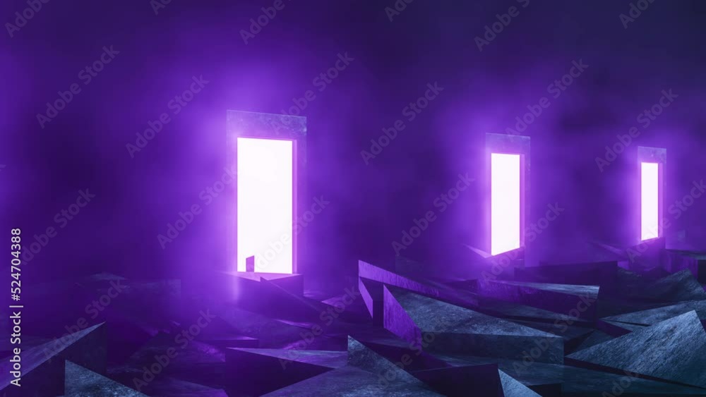 Blue Light, Technology Animation, Drone Footage, Dark Space, Tunnel ...