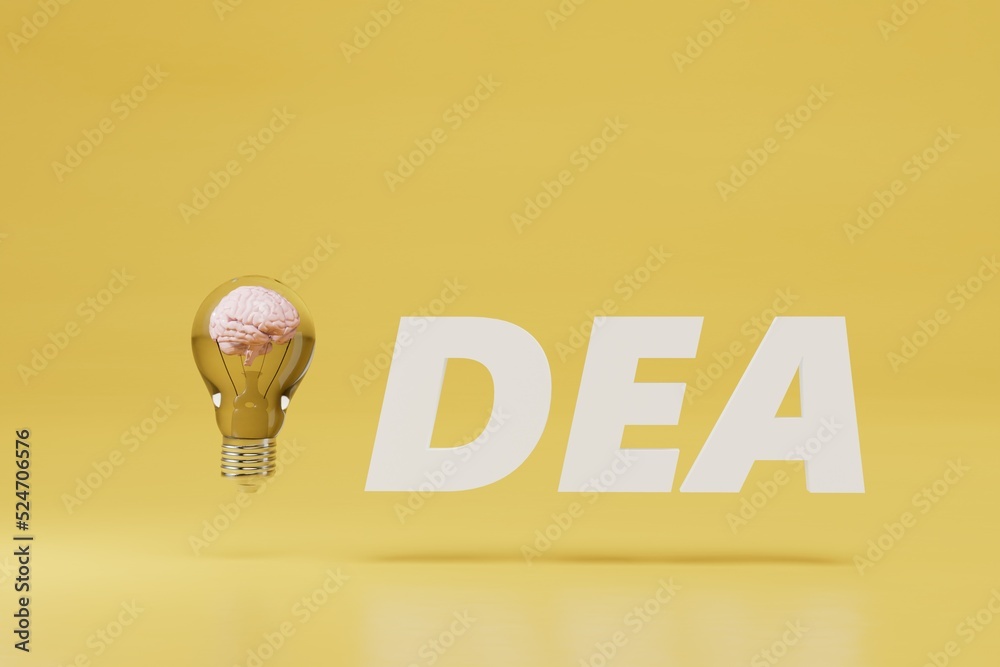 generation and formation of ideas. an electric light bulb instead of ...