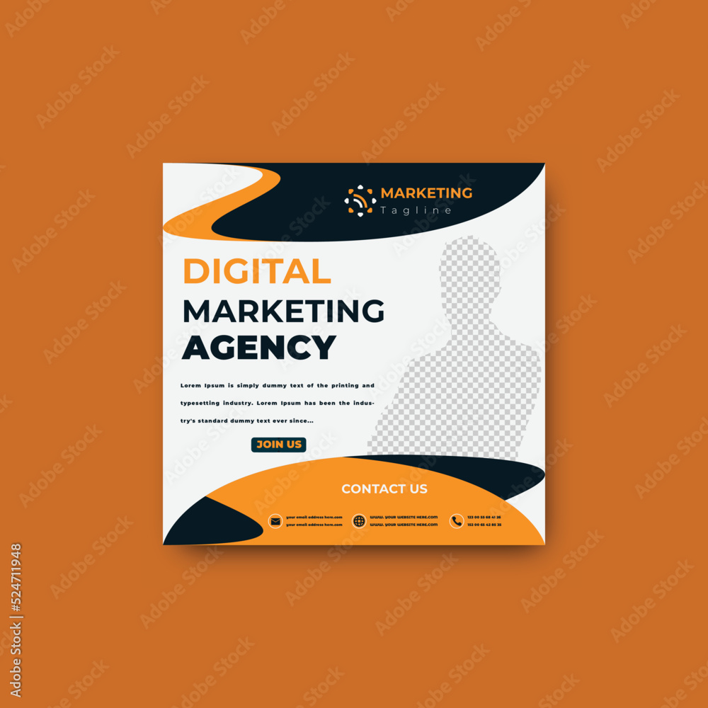 Social media post banner design Stock Vector | Adobe Stock