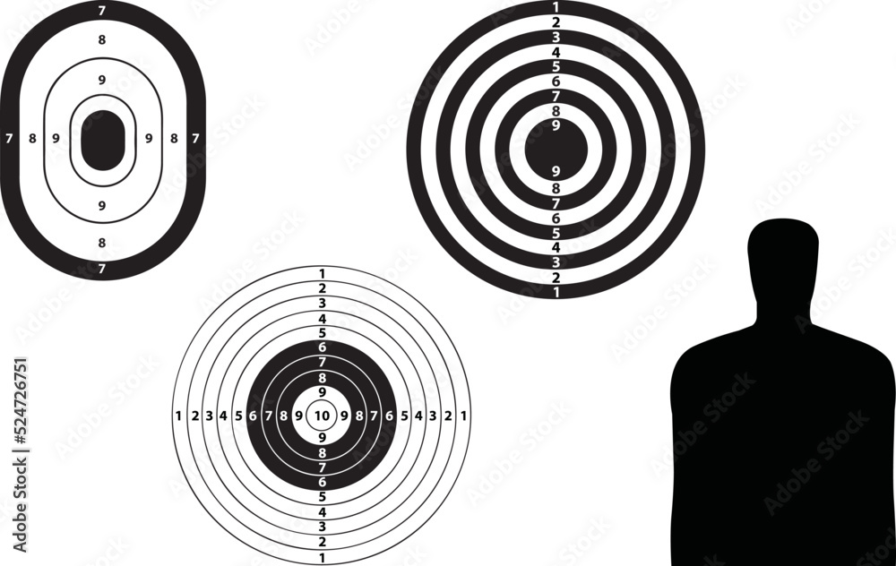 Shooting Target Eps Vector, Silhouette, Logo, Shooting Target Eps ...