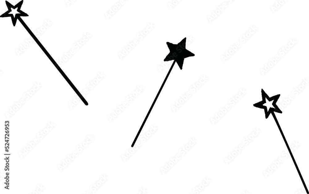 Magic Wand Eps Vector, Silhouette, Logo, Magic Wand Eps Vector Cut ...