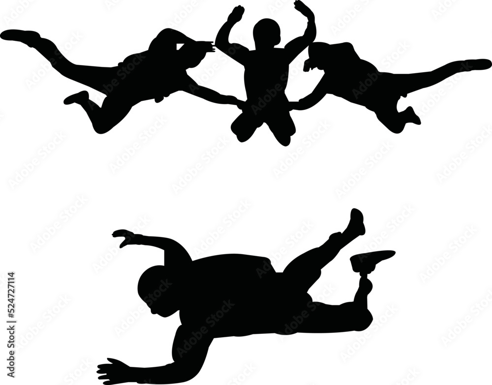 Skydiving vector eps, Silhouette, Logo, Skydiving vector eps Cut Files ... Skydiving vector eps, Silhouette, Logo, Skydiving vector eps Cut Files ...