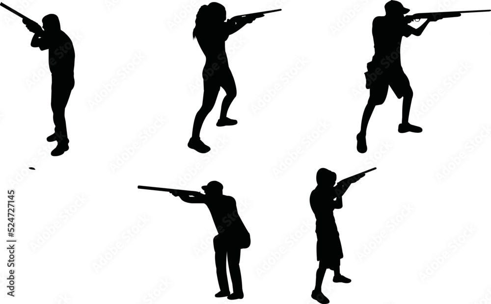 Skeet Shooting vector eps, Silhouette, Logo, Pigeon Clay Cut Files for ...