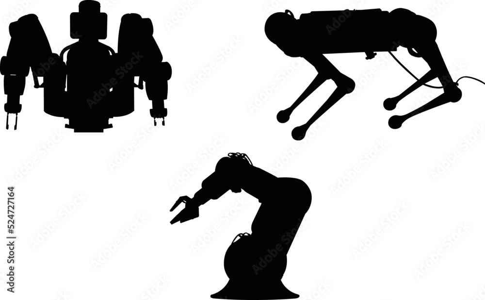 Vetor de Robotics vector eps, Silhouette, Logo, Robotics vector eps Cut ...
