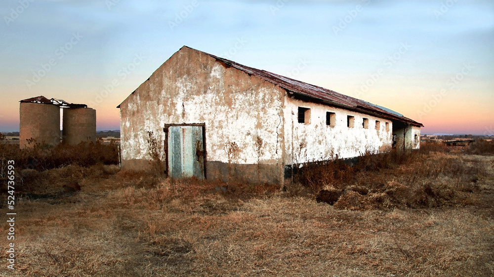 A photo of abandoned houses, churches, monasteries, ruins, walls of ...