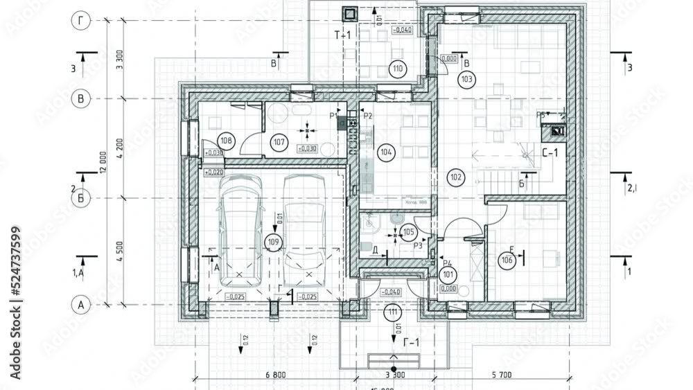 Time-lapse 3d animation of creation of house showing the process from ...