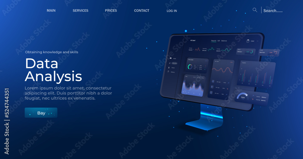 Data analyst consolidating financial information and reports on ...