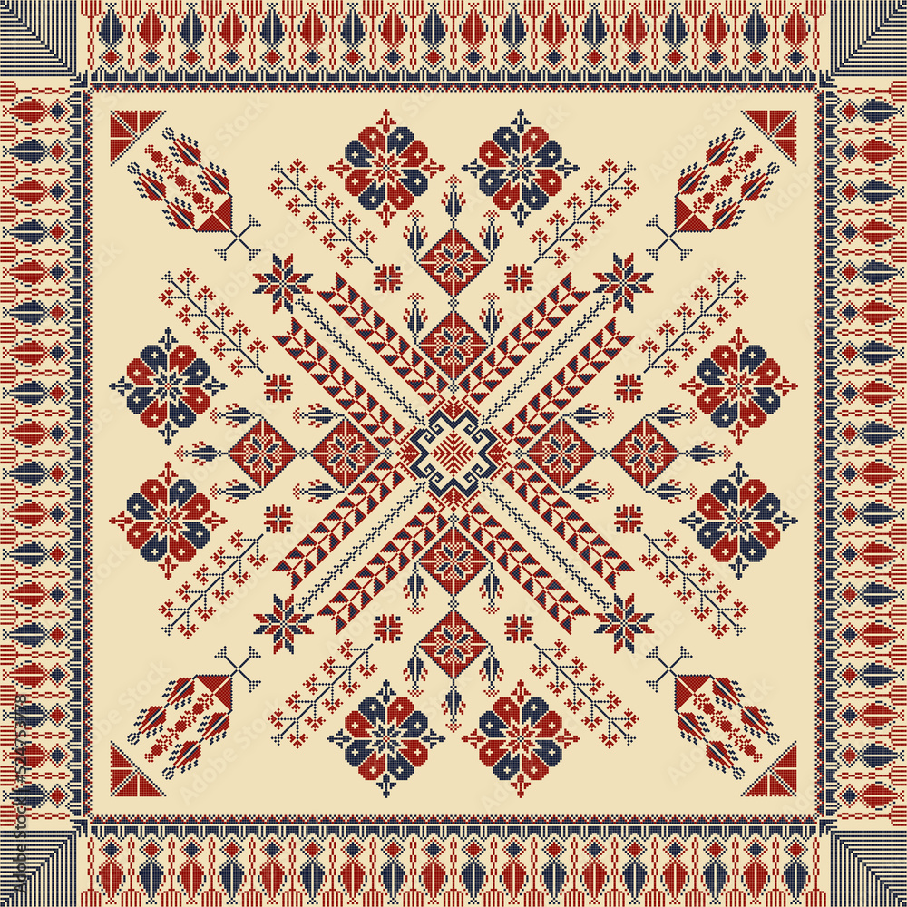 Tatreez pattern 19 Stock Vector | Adobe Stock