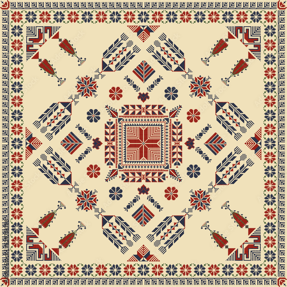 Tatreez pattern 21 Stock Vector | Adobe Stock