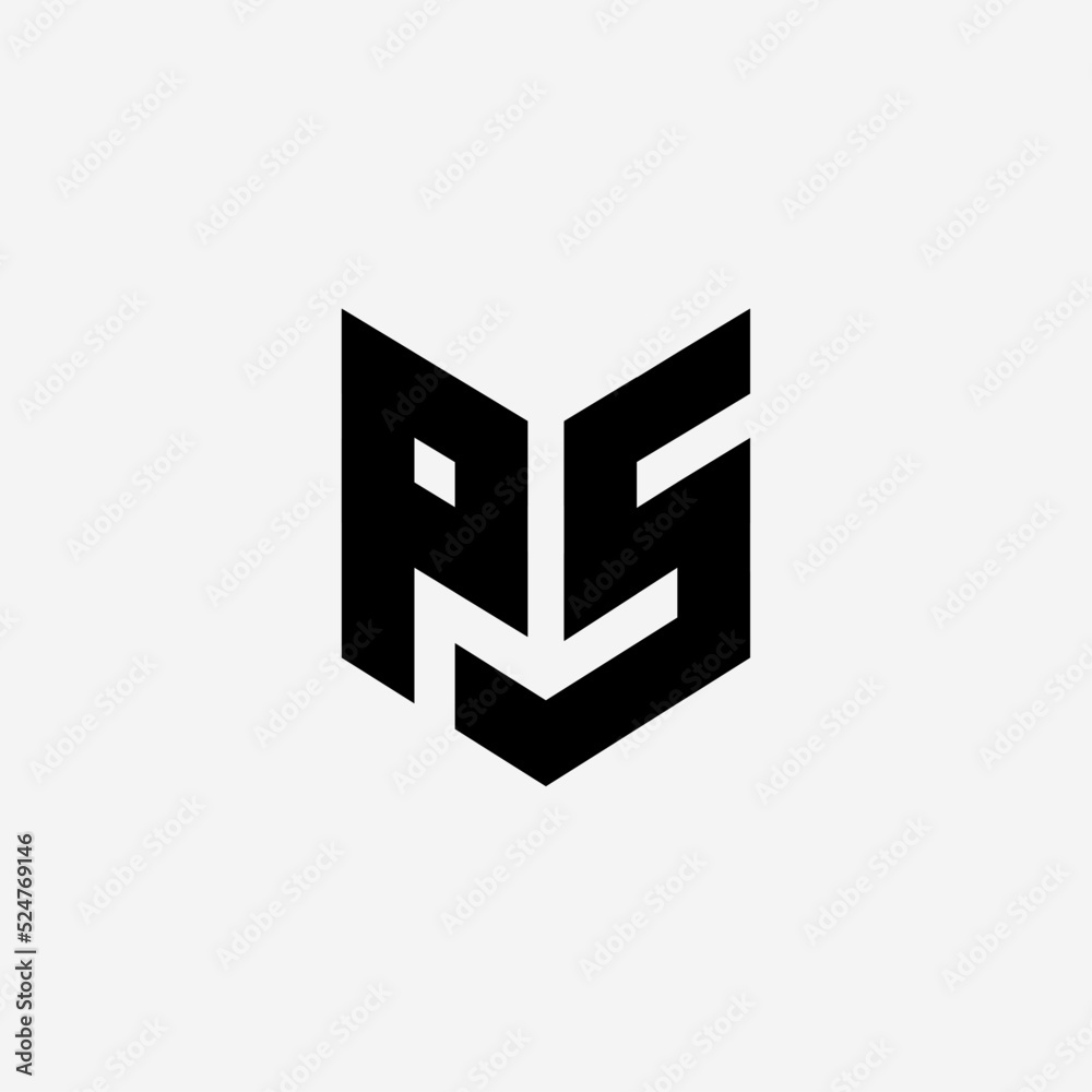 Initial letter PS logo concept design Stock Vector | Adobe Stock
