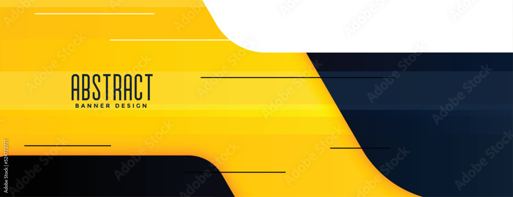 abstract yellow banner for sports presentation style Stock Vector ...