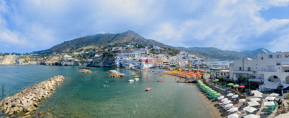Poster Landscape views in the small beach village of Sant' Angelo on ...