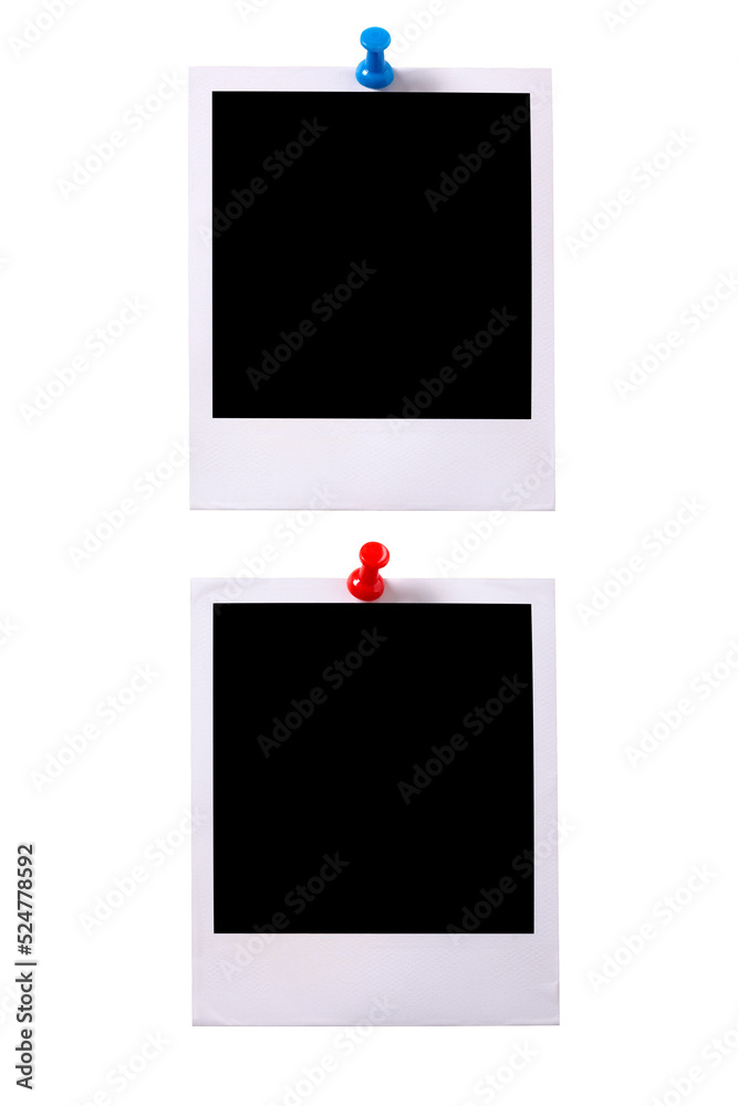 Two polaroid style photo frames isolated transparent background PNG ...