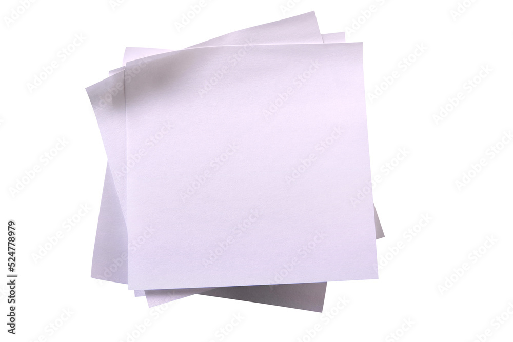 Untidy collection white sticky post it note isolated transparent ...