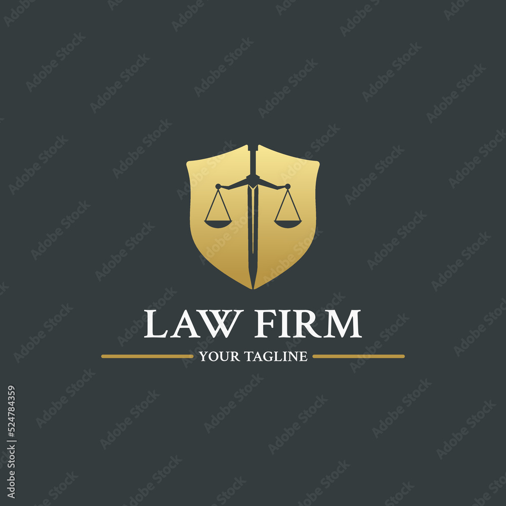 Law Firm Logo Or Justice Logo Or Lawyer Logo Or Attorney Logo For Print ...