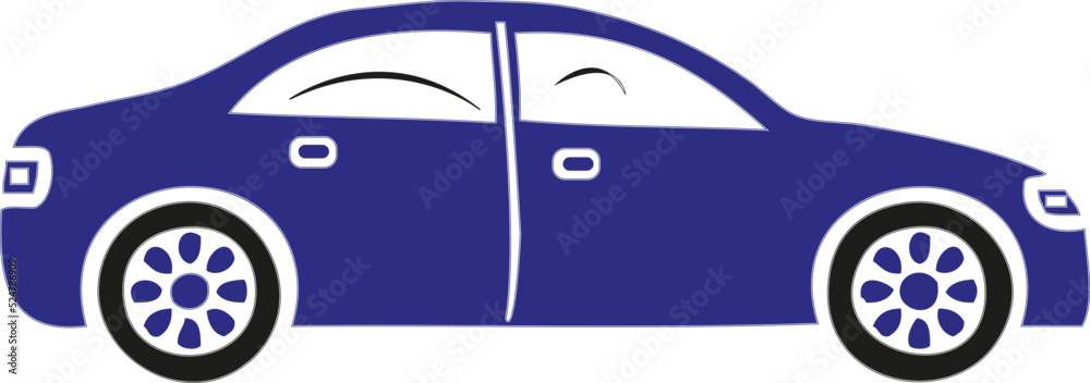 car and blue colour svg vector clipart cut file cricut silhouette and ...