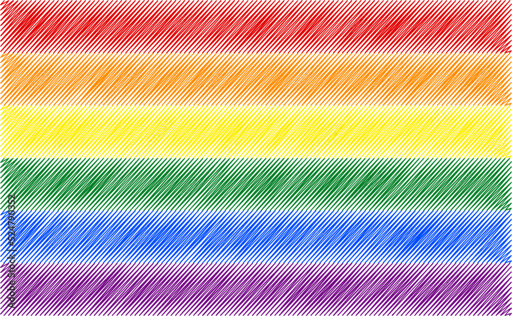 LGBT rainbow vector isolate flag for banner or print or illustration in ...