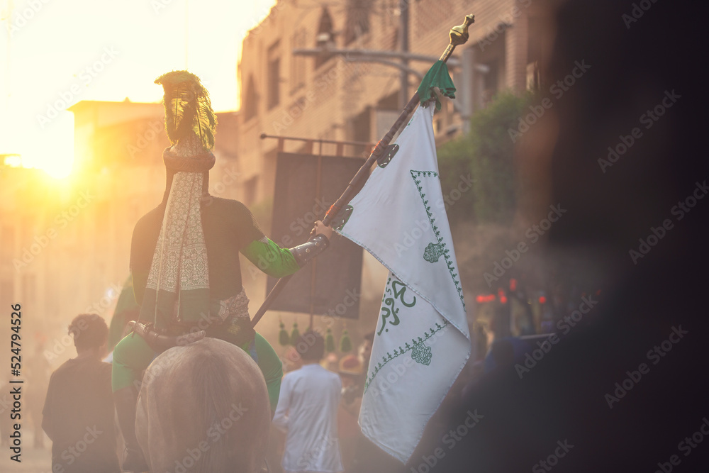 The sacred month of Muharram Ashura in Karbala, Iraq, the shrine of ...