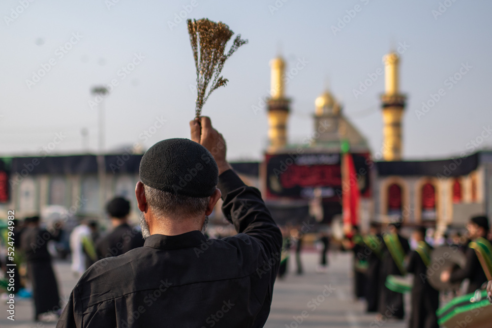 The sacred month of Muharram Ashura in Karbala, Iraq, the shrine of ...