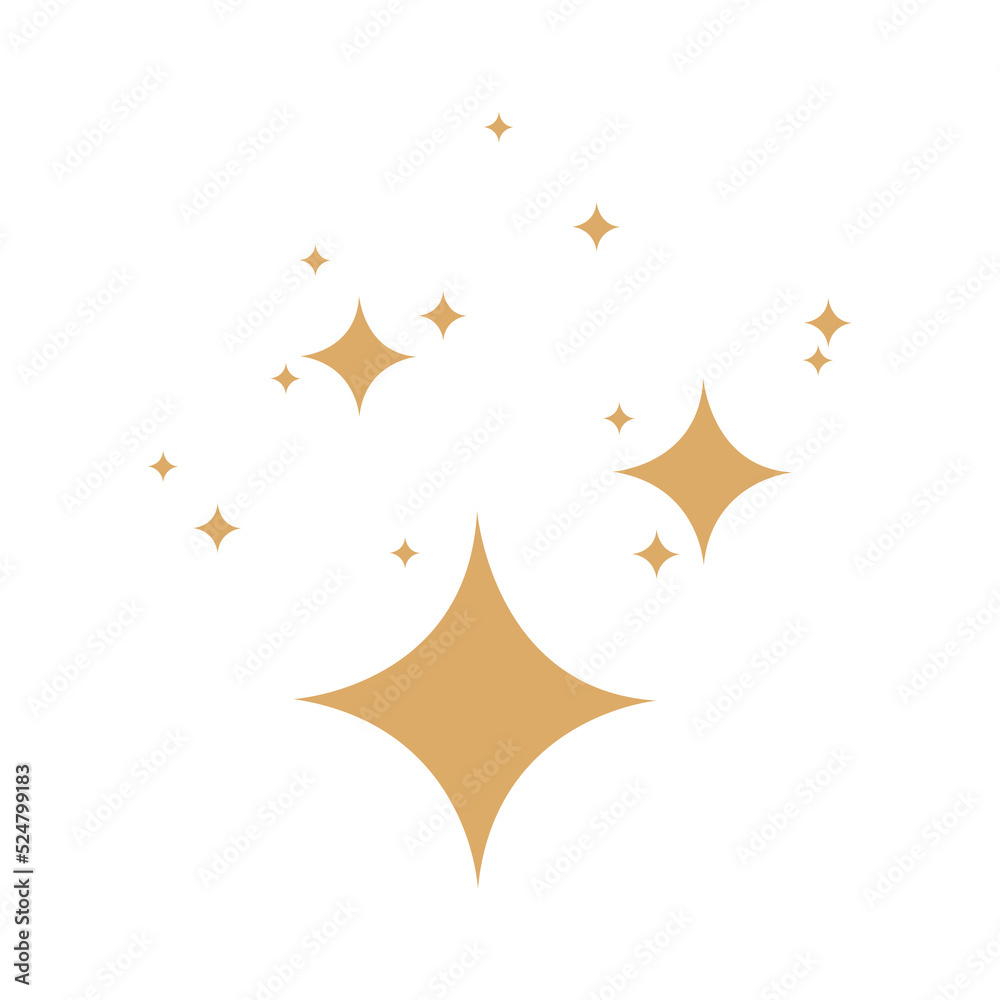 Star icons. Twinkling stars, sparkles, winkling stars vector ...
