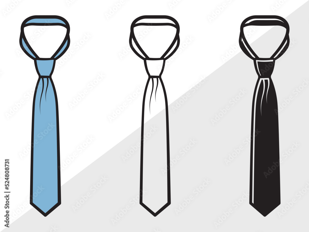 Tie Clipart SVG, Necktie Svg, Tuxedo Tie Svg, Men's Neckties Svg, Neck ...