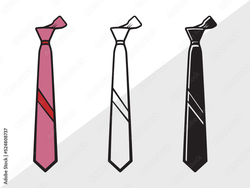 Tie Clipart SVG, Necktie Svg, Tuxedo Tie Svg, Men's Neckties Svg, Neck ...