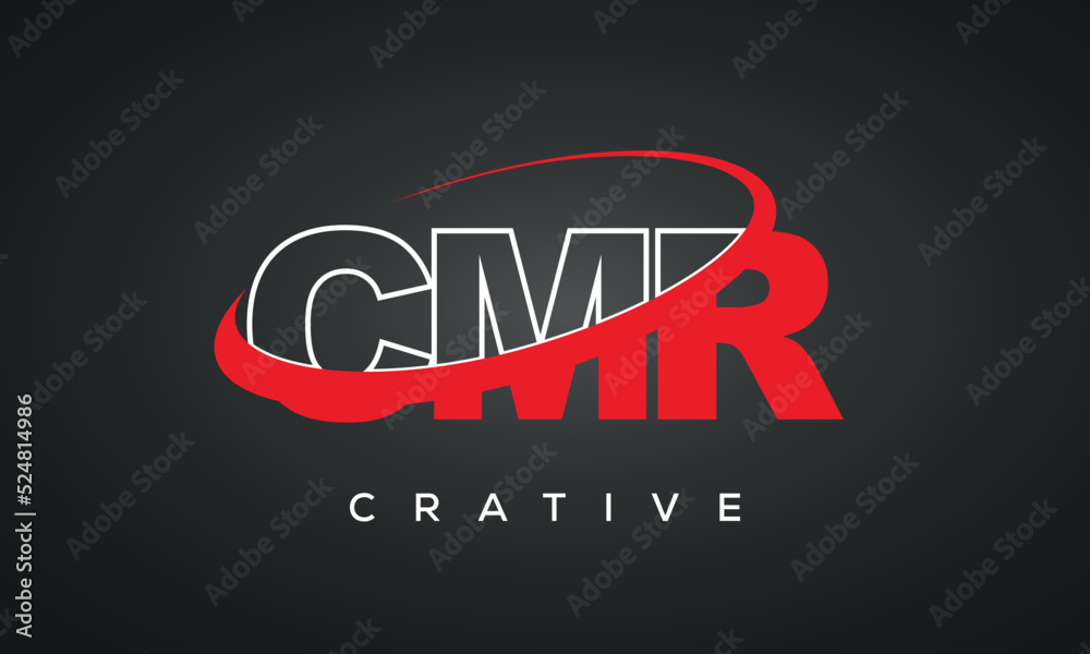 CMR letters typography monogram logo , creative modern logo icon with ...