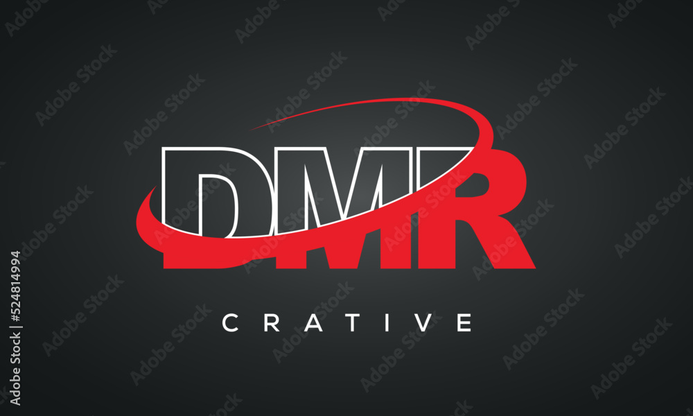 DMR letters typography monogram logo , creative modern logo icon with ...