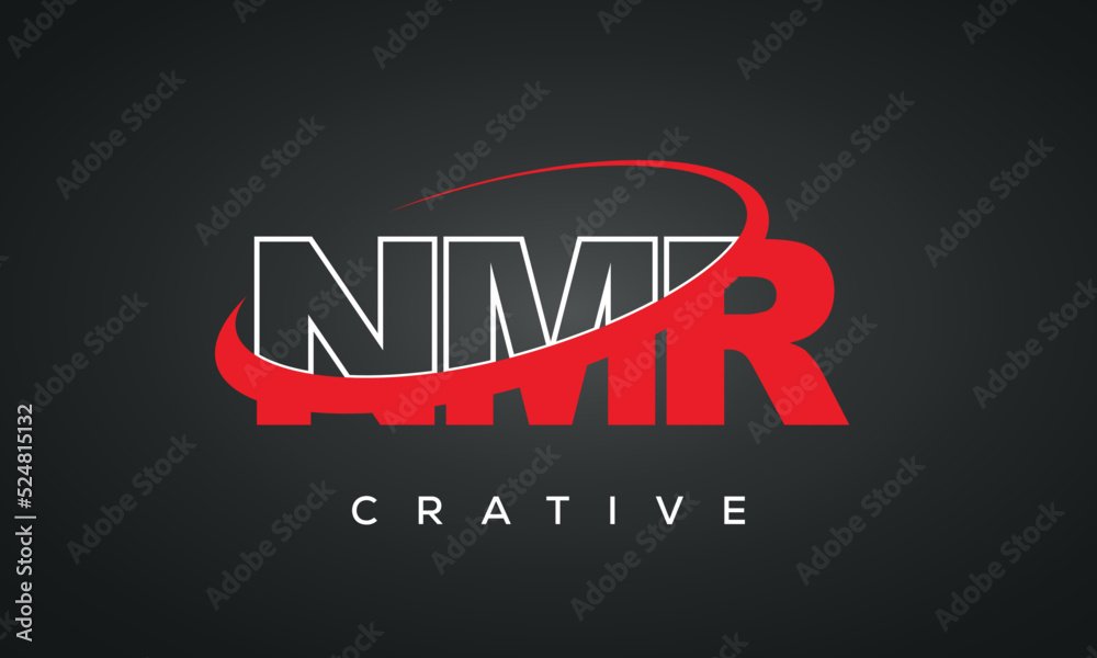 NMR letters typography monogram logo , creative modern logo icon with ...