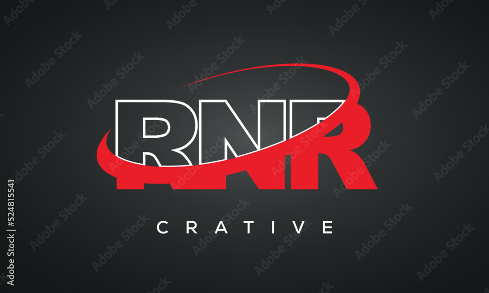 RNR letters typography monogram logo , creative modern logo icon with ...