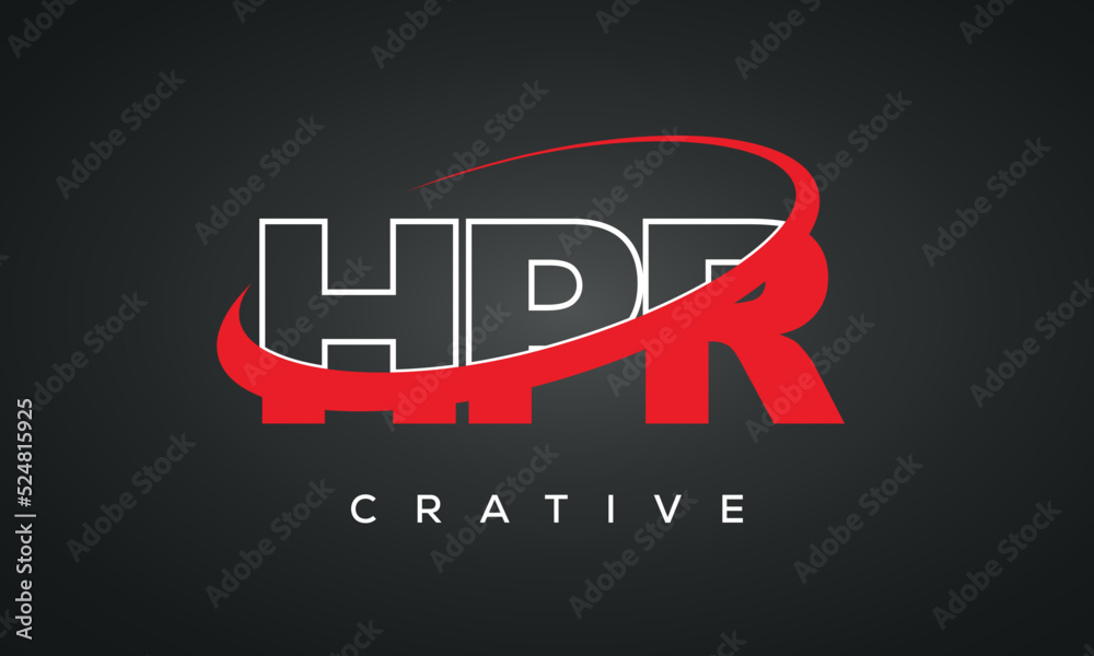 HPR letters typography monogram logo , creative modern logo icon with ...
