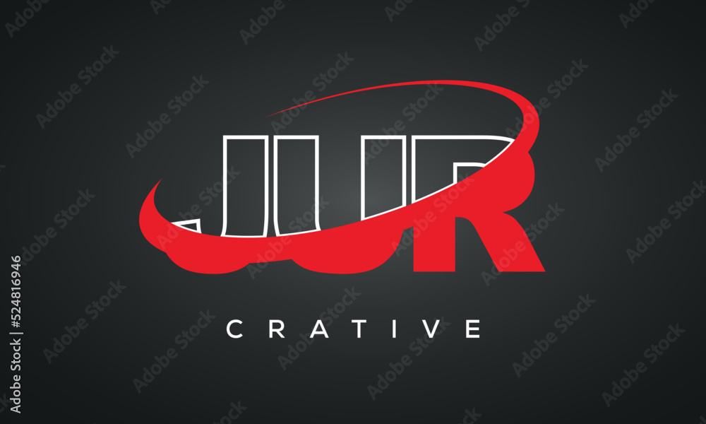 JUR letters typography monogram logo , creative modern logo icon with 360 symbol Stock Vector ...