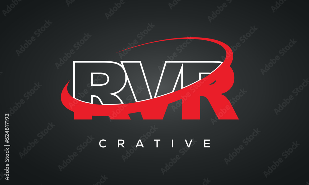 RVR letters typography monogram logo , creative modern logo icon with ...