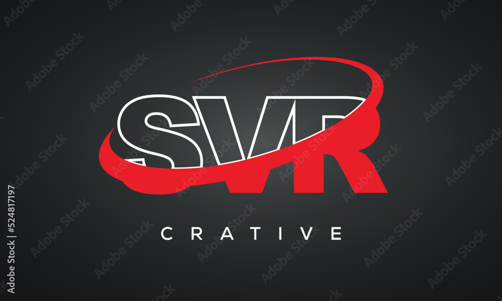 SVR letters typography monogram logo , creative modern logo icon with ...
