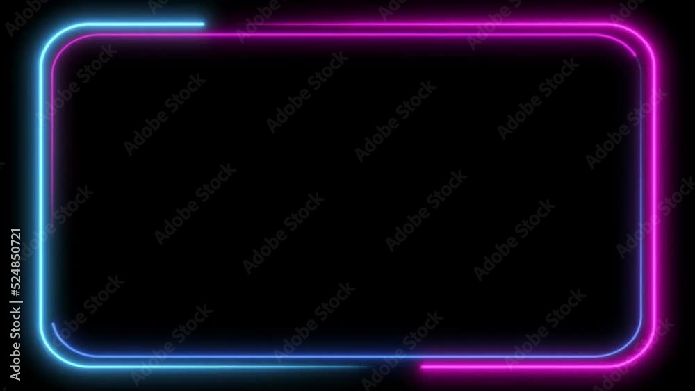 Thanks for Watching the Animated Gaming YouTube Outro, Neon frame video ...