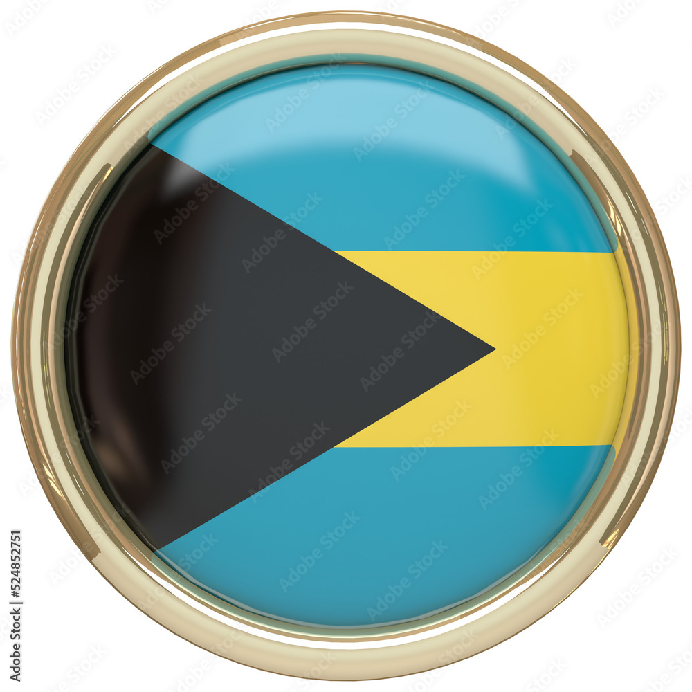 Badge with the Bahamian flag isolated on transparent background Stock ...