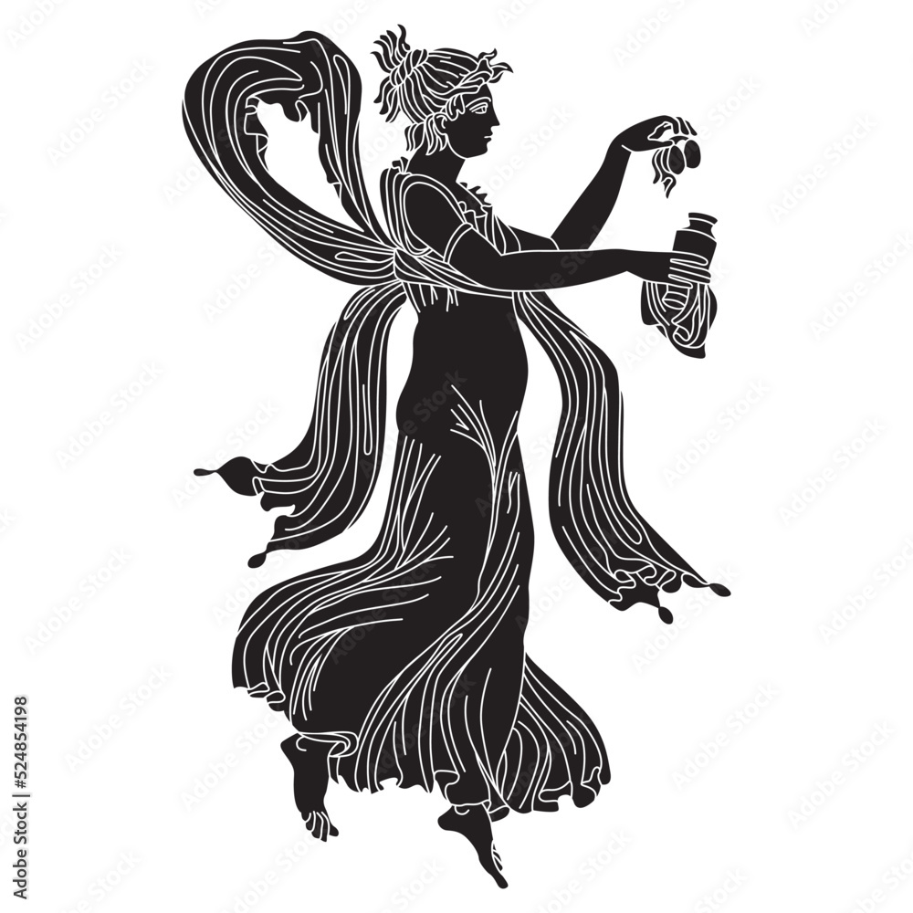 Poster Greek goddess mythology silhouette illustration 1 – Wall Art ...