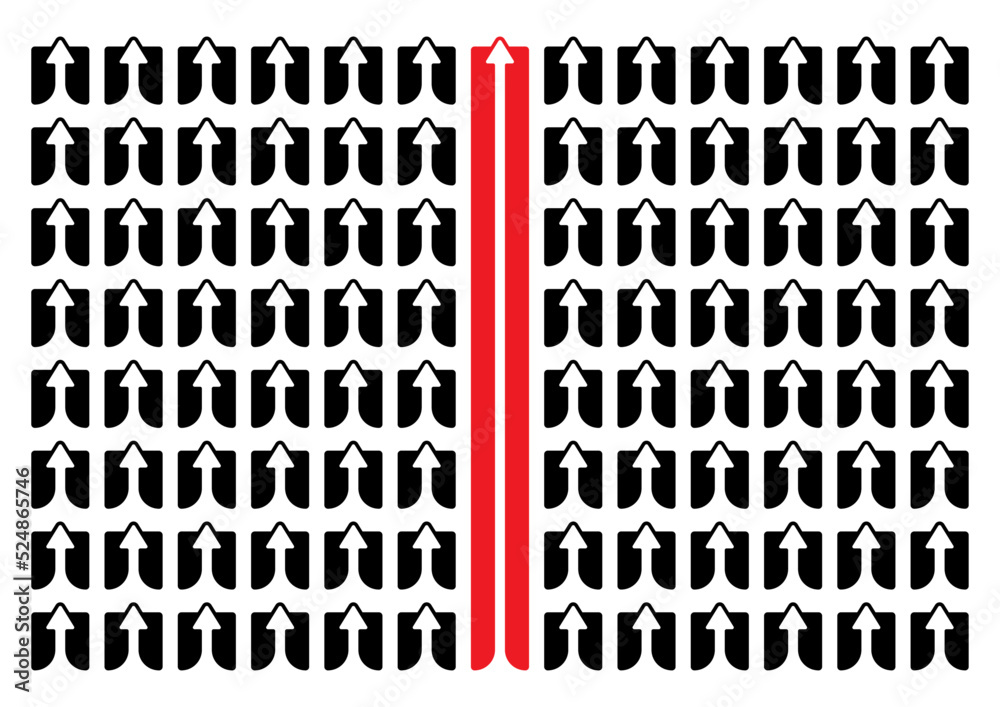 up arrow signs and up red arrow sign. growth, success, innovation ...