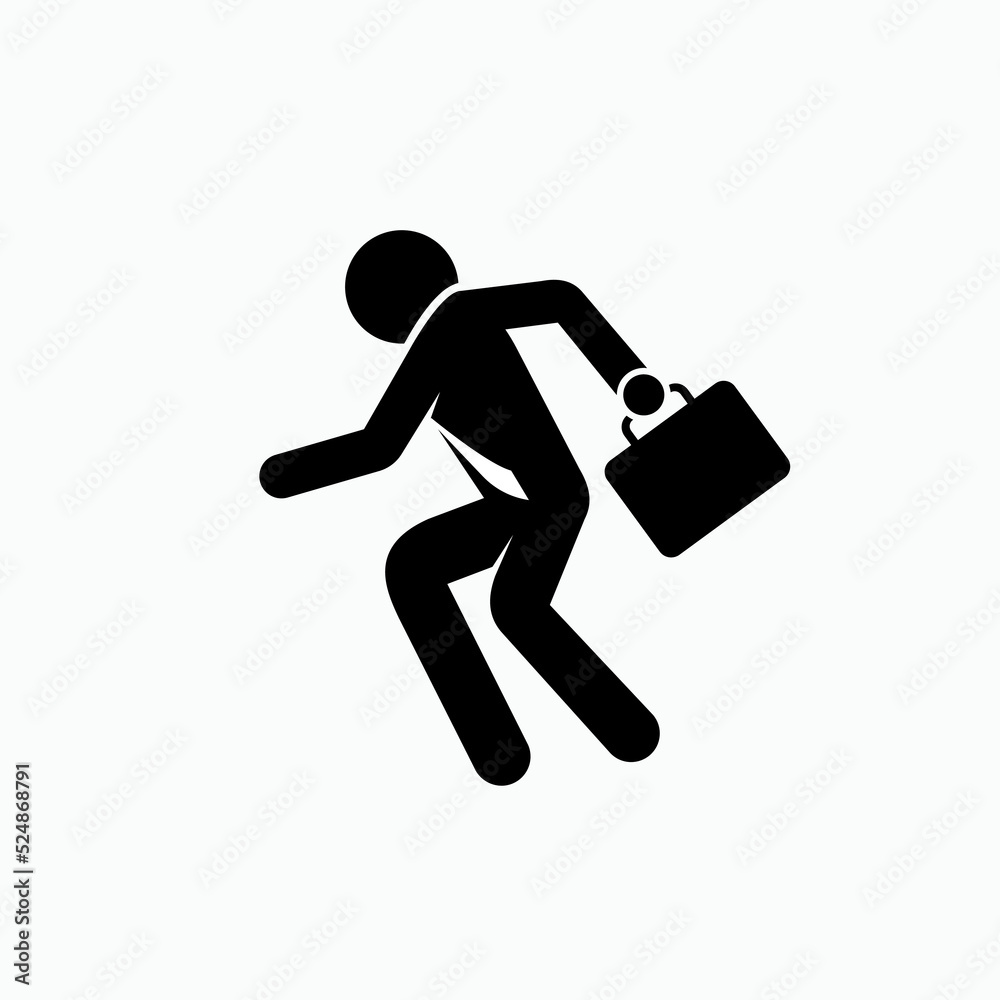 Rush Hour Icon. Hurry Up Symbol - Vector. Stock Vector | Adobe Stock